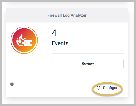 Configuring the Firewall Log Analyzer app