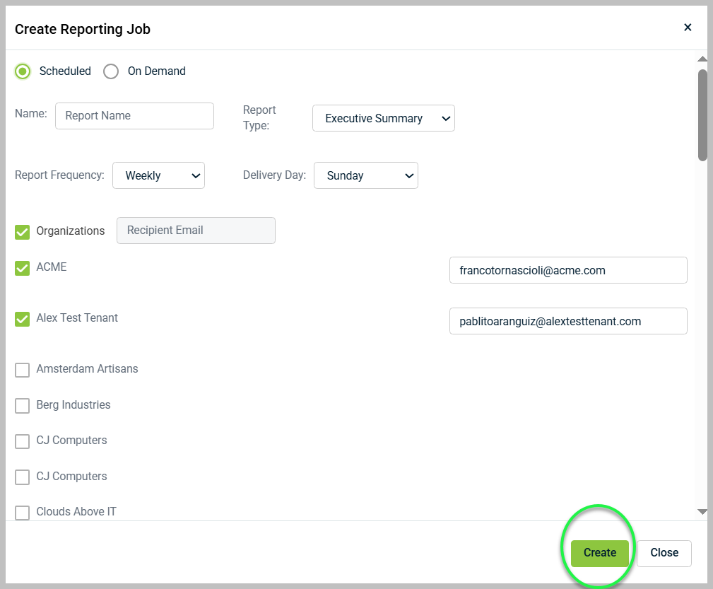 Getting started with reporting