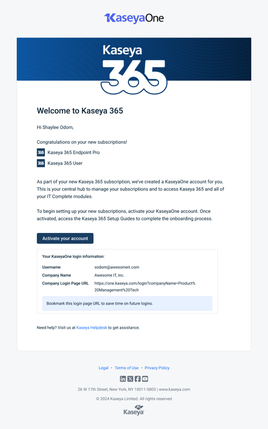 Kaseya 365 Endpoint Pro: Getting started with RocketCyber