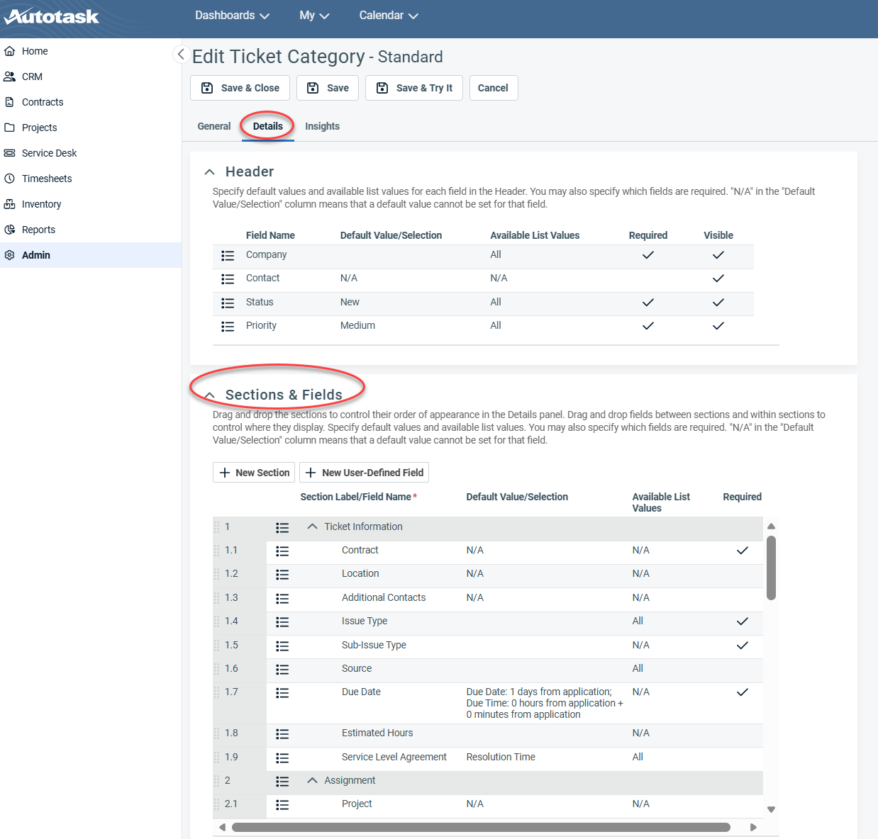 Configuring Autotask