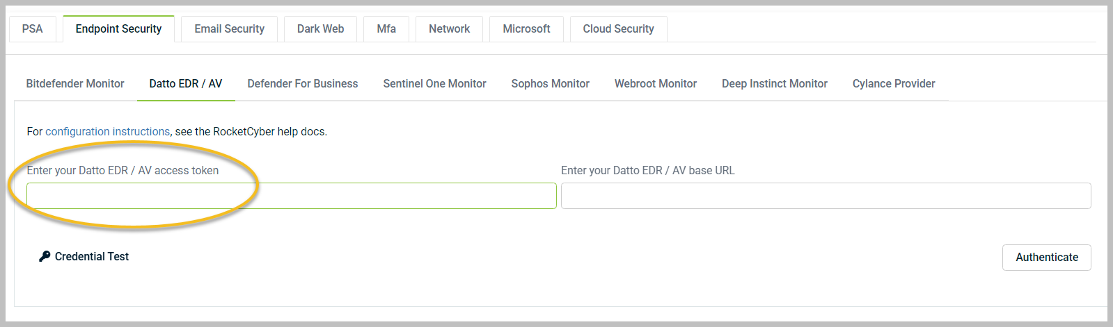 Configuring Datto EDR and Datto AV