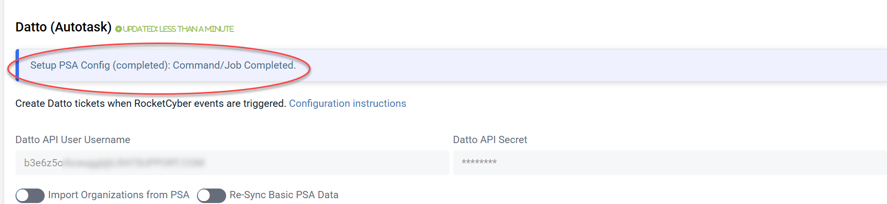 Configuring Autotask